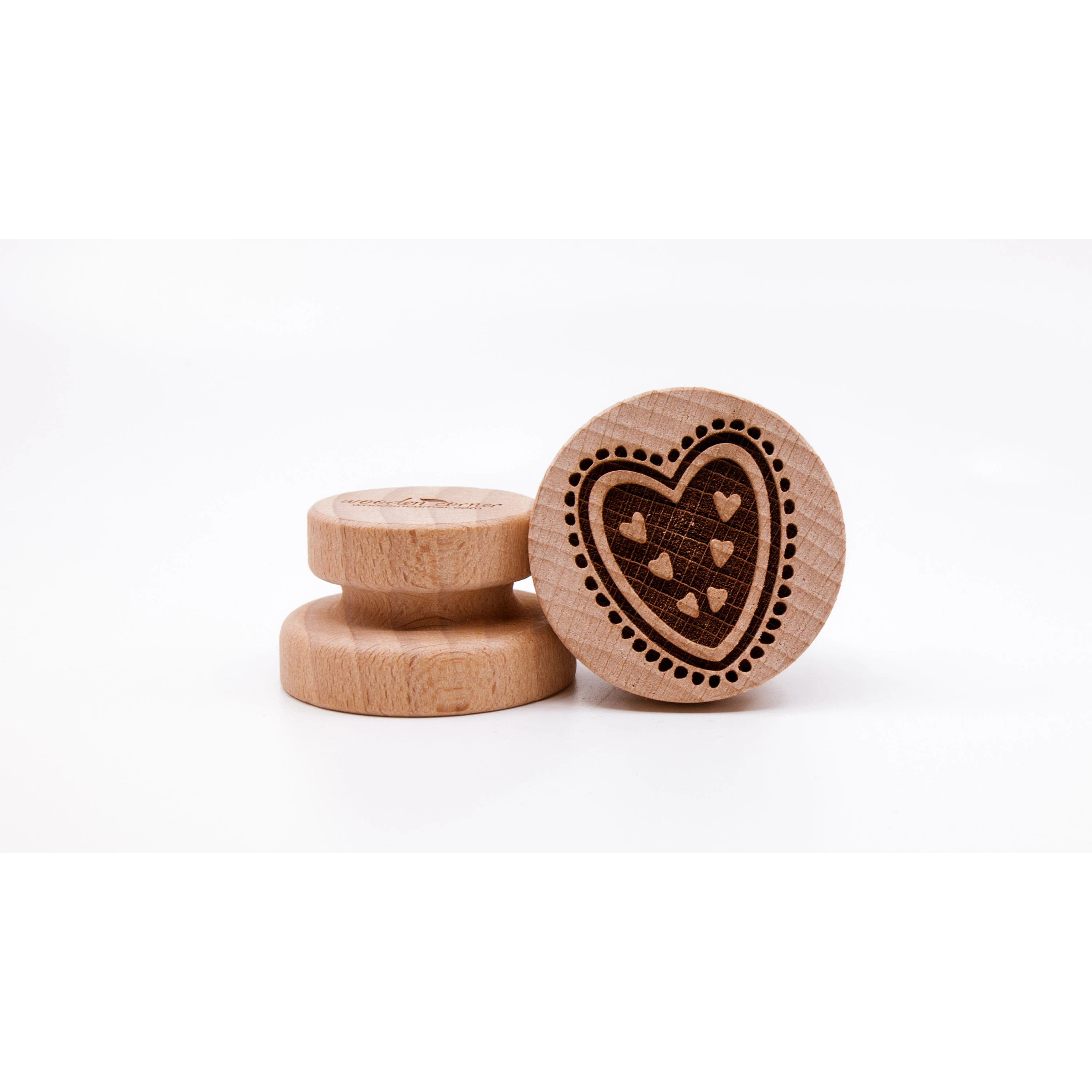 Wooden Corner Springerle Cookie Stamp Heart | German Gift House