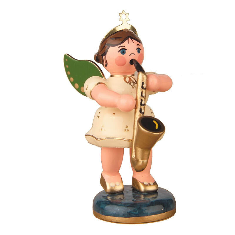 Hubrig Volkskunst Angel Saxophone | German Gift House